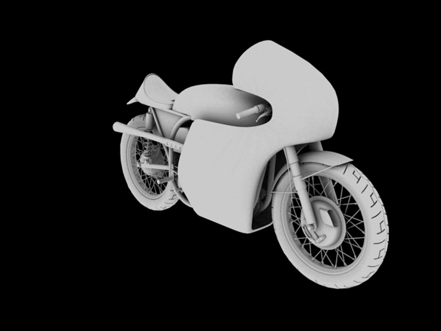 3d Norton Racer 1960 Model