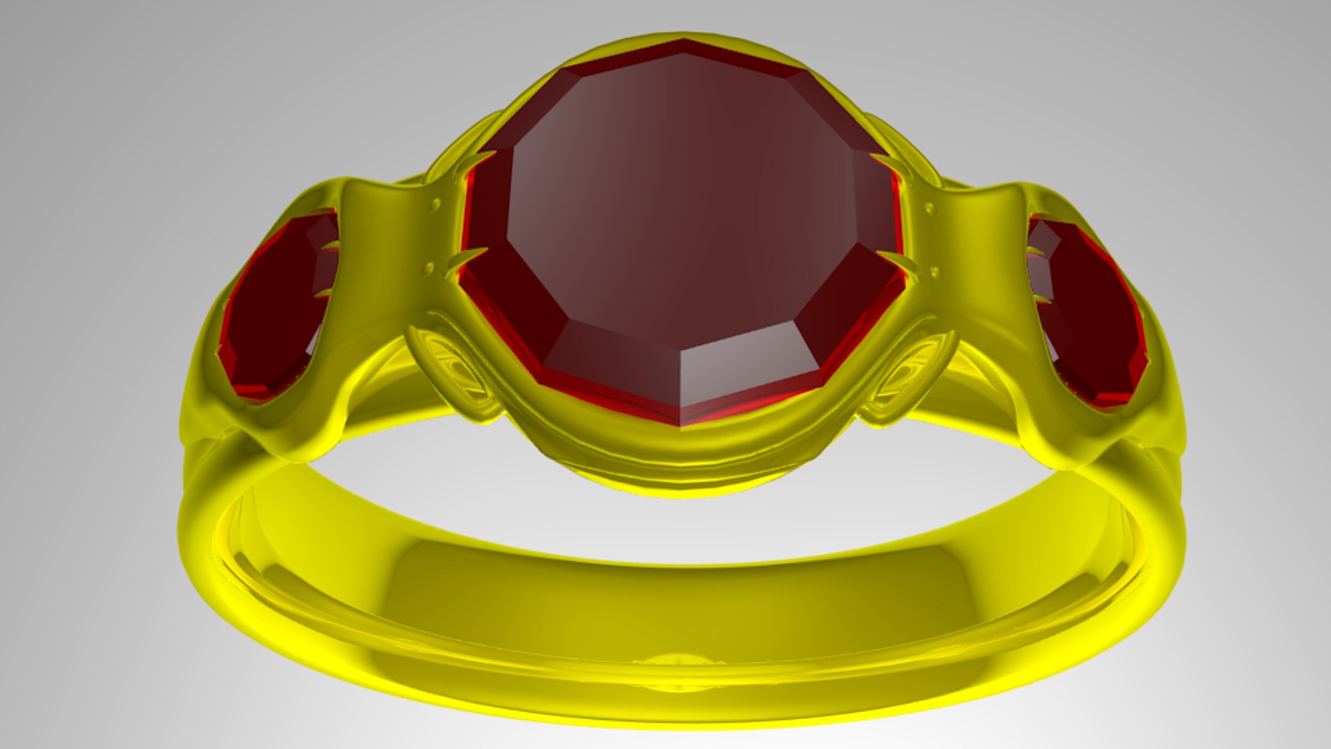 3d golden ring model