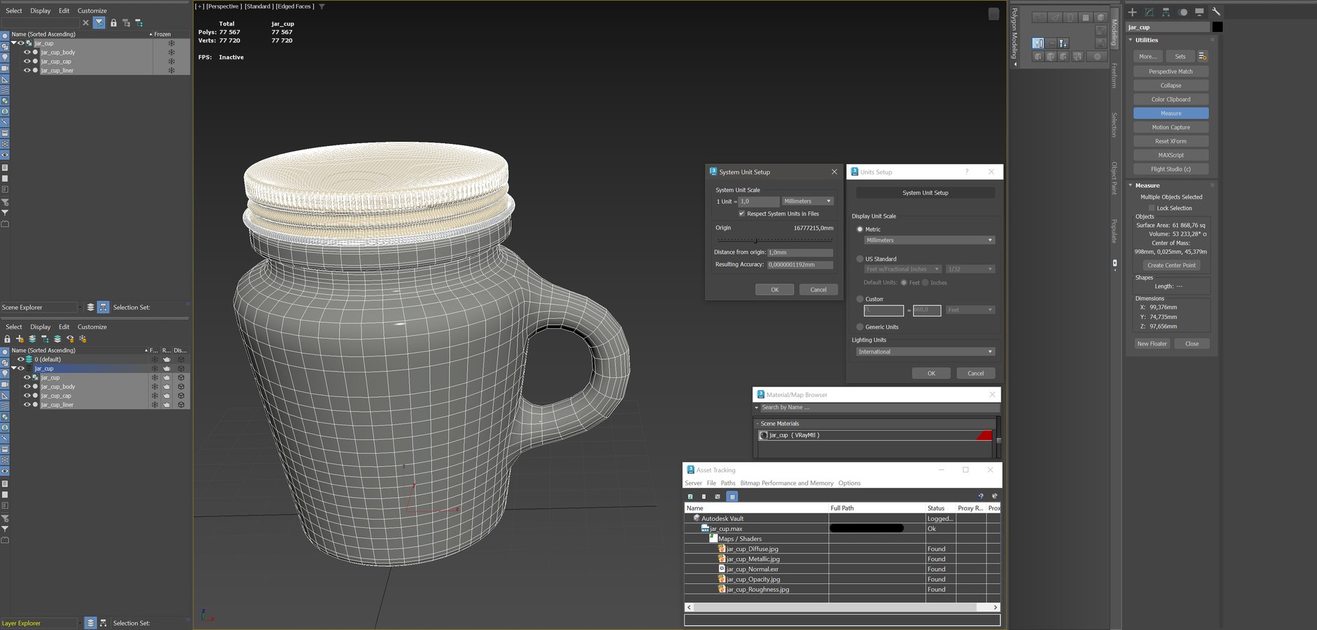 3D Jar Cup Model - TurboSquid 2254284