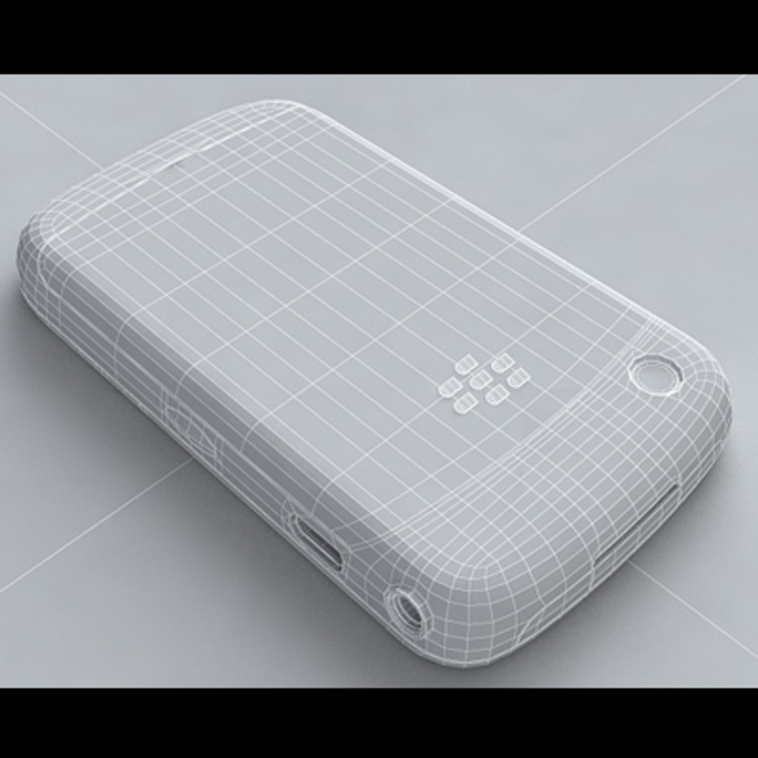 3d blackberry curve 8520 model