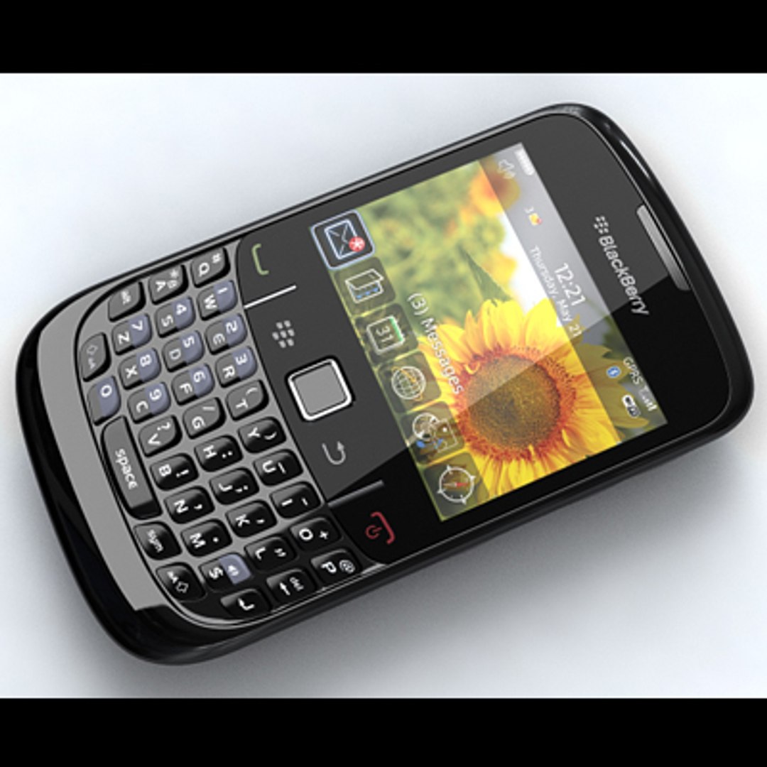 3d blackberry curve 8520 model