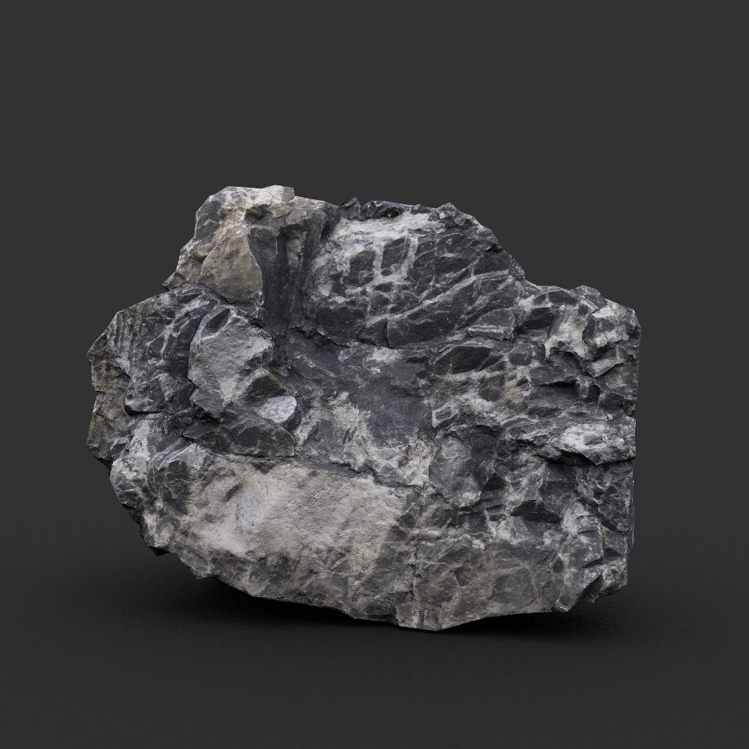 3D 8 Low Poly PBR Gray Sharp Rock Photogrammetry - TurboSquid 2163020