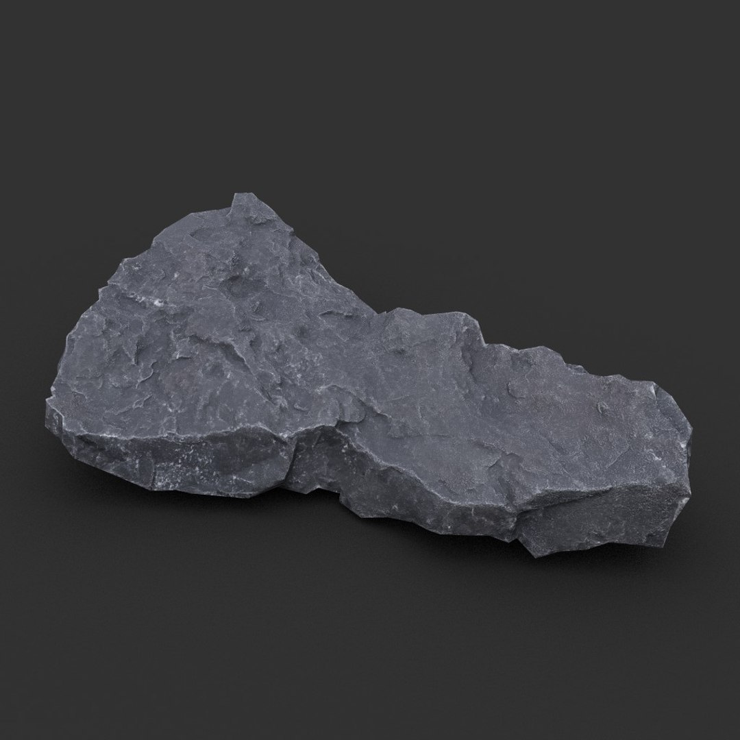 3D 8 Low Poly PBR Gray Sharp Rock Photogrammetry - TurboSquid 2163020