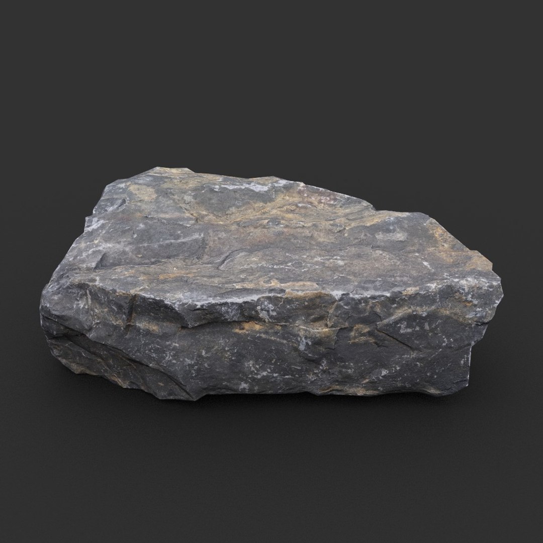 3D 8 Low Poly PBR Gray Sharp Rock Photogrammetry - TurboSquid 2163020