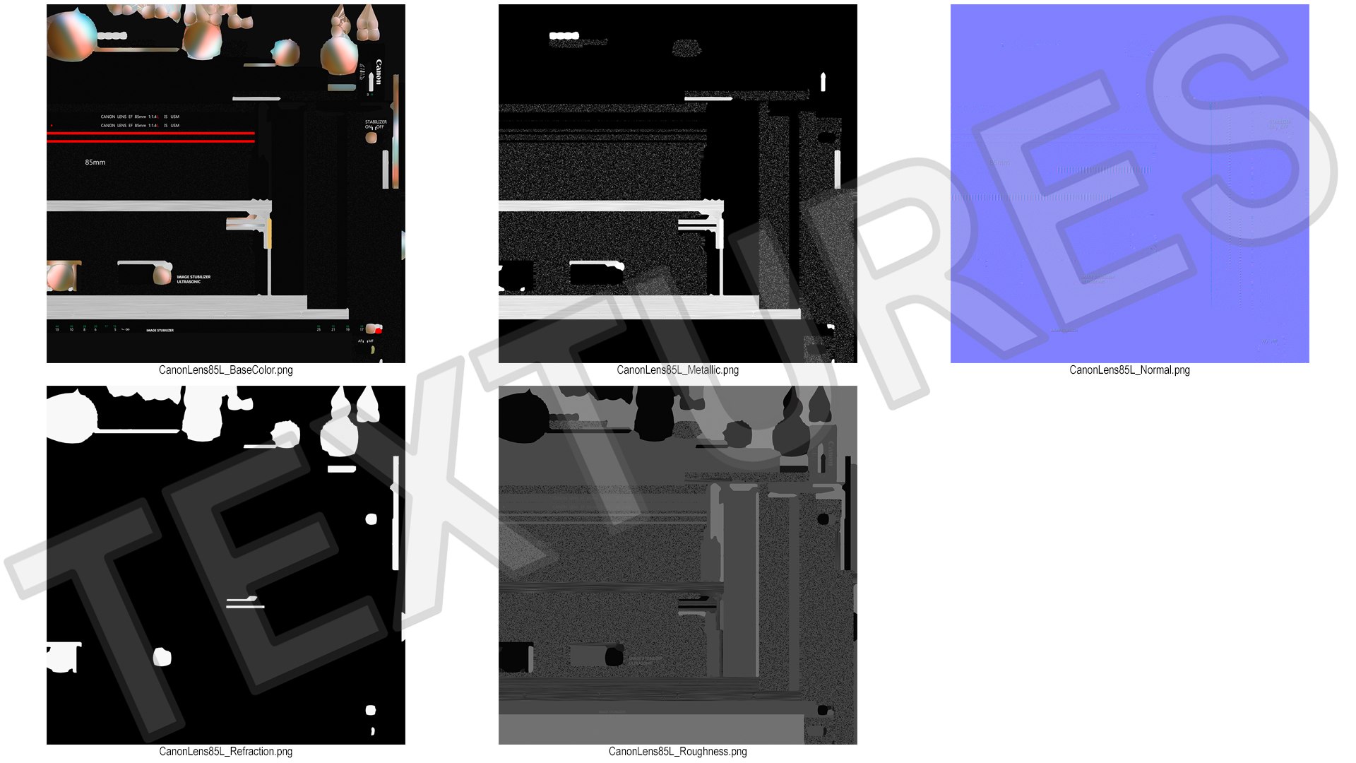 Lens Canon EF 85mm 3D Model - TurboSquid 2276283