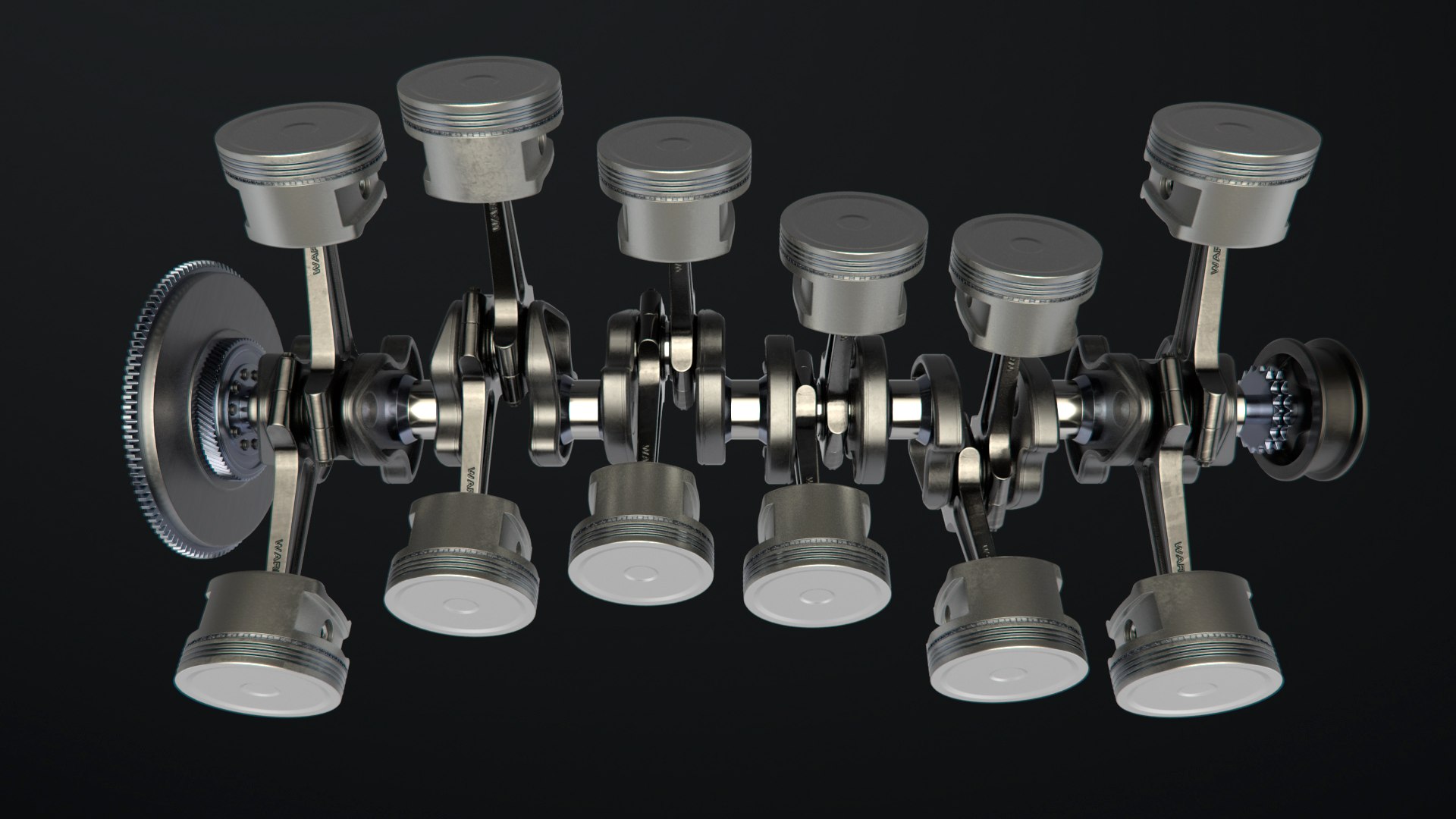 V12 Engine Working Animated 3D model - TurboSquid 1739984