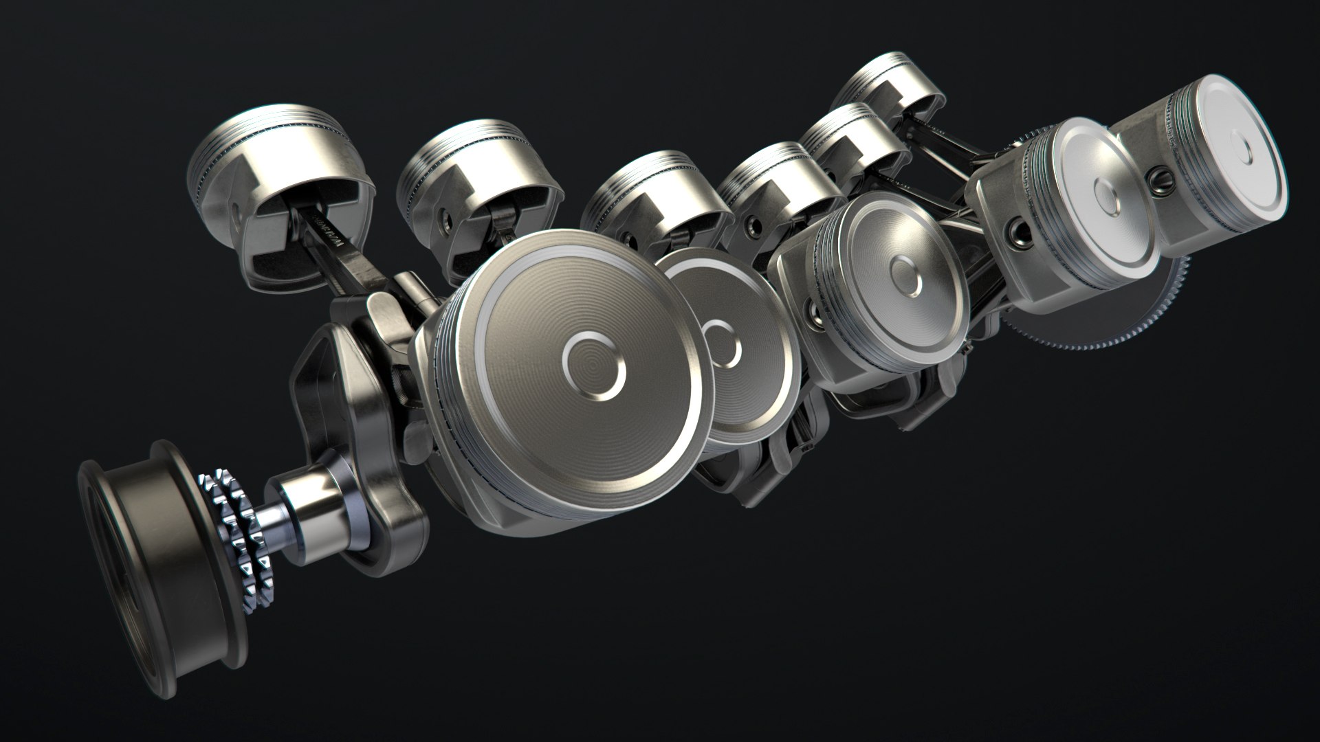 V12 Engine Working Animated 3D model - TurboSquid 1739984