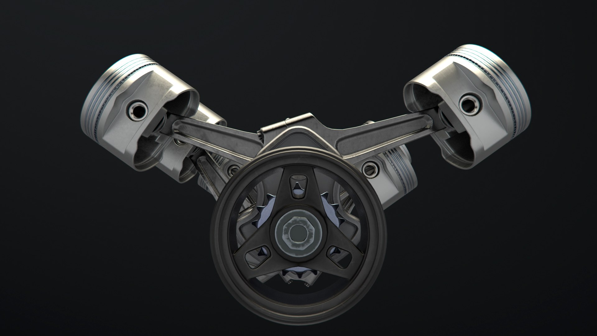 V12 Engine Working Animated 3D Model - TurboSquid 1739984