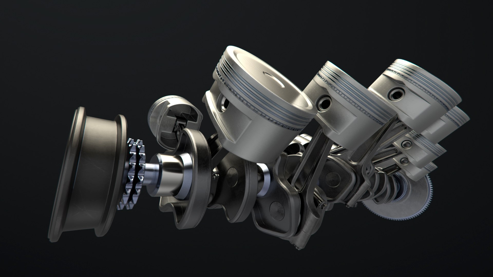 V12 Engine Working Animated 3D Model - TurboSquid 1739984