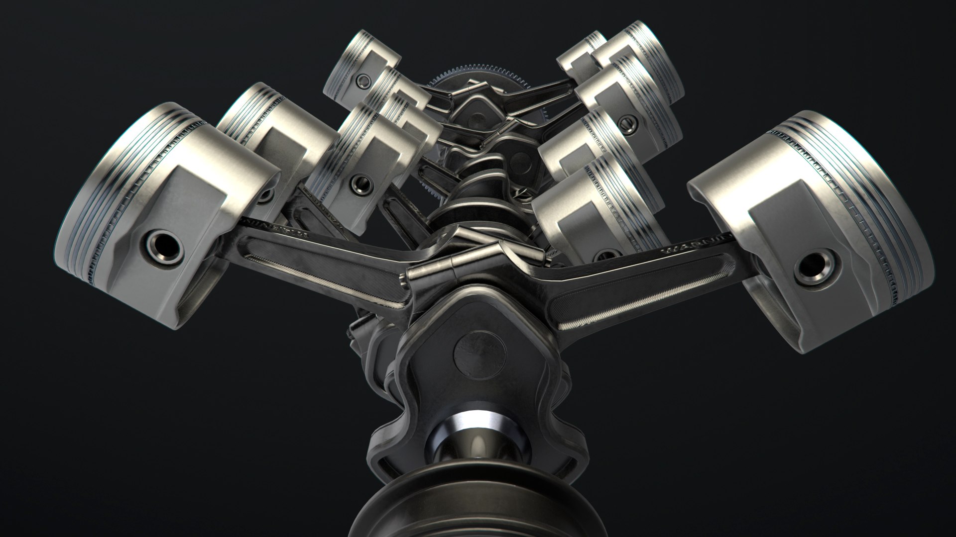 V12 Engine Working Animated 3D Model - TurboSquid 1739984