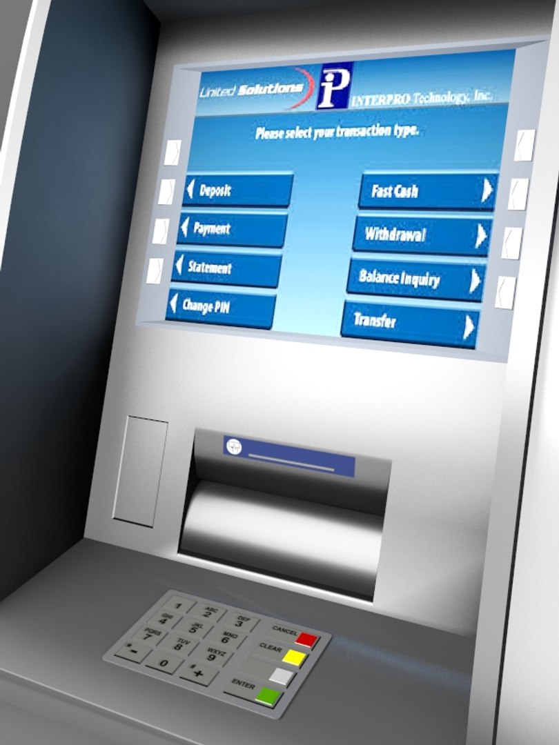 Atm Machine Wincor Nixdorf 3D Model - TurboSquid 1333464