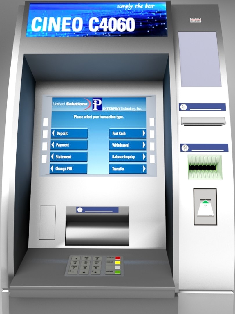 Atm Machine Wincor Nixdorf 3D Model - TurboSquid 1333464