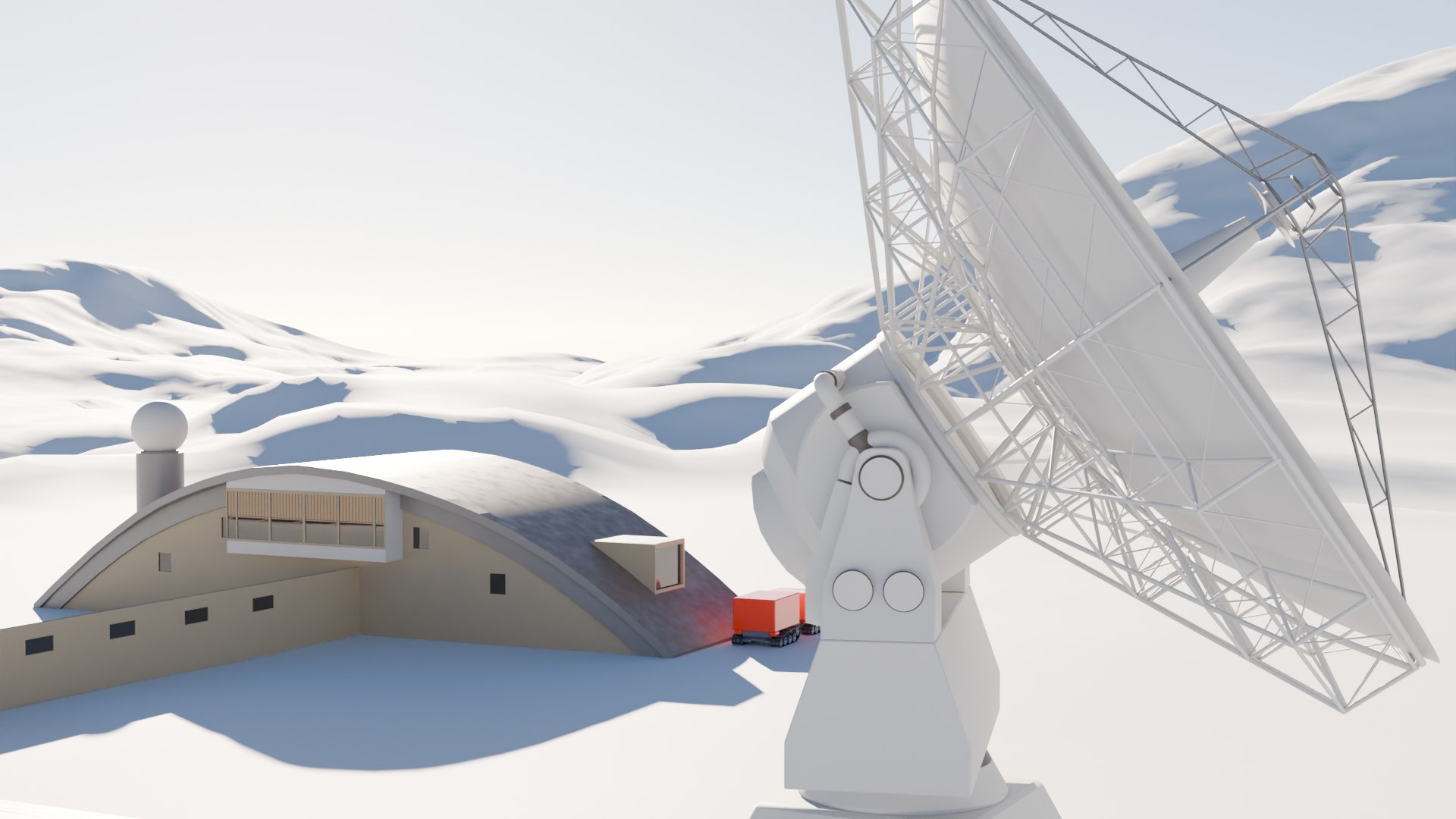 Space Observation Base Arctic 3D Model - TurboSquid 2442470