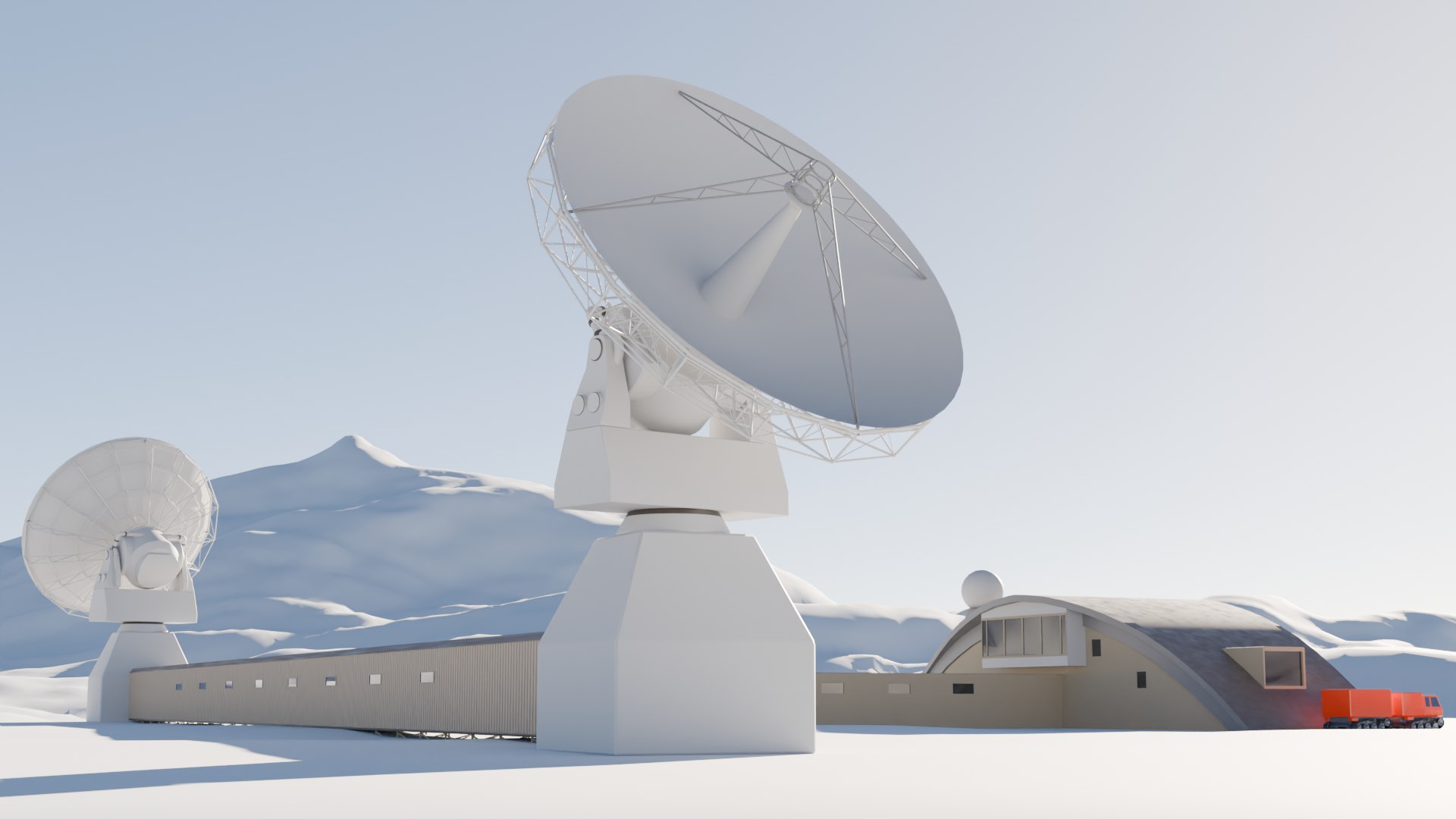Space Observation Base Arctic 3D Model - TurboSquid 2442470
