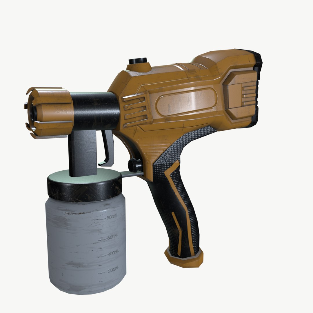 3D Paint Gun - TurboSquid 2285196