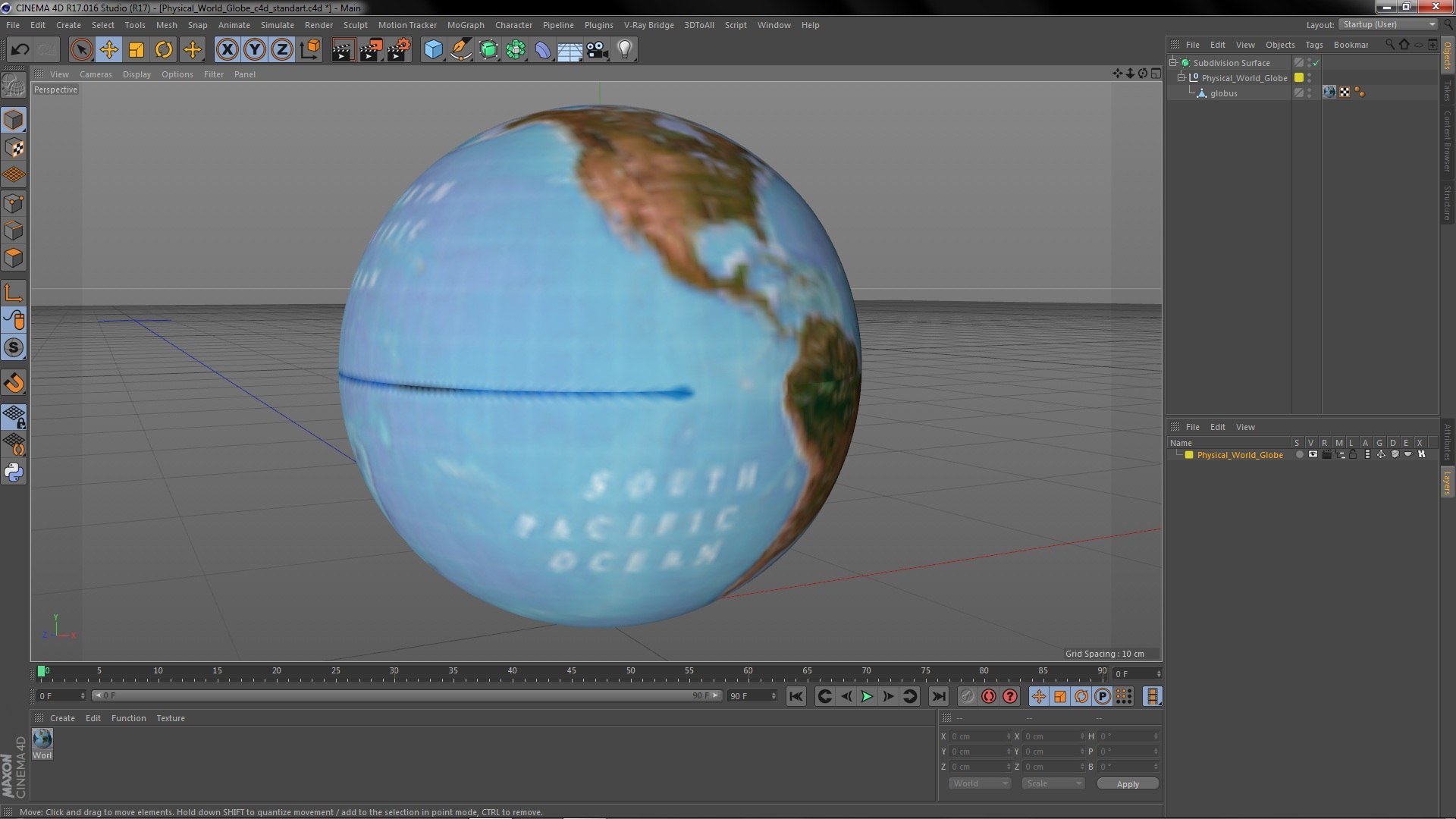 3D Physical World Globe Model - TurboSquid 1879496