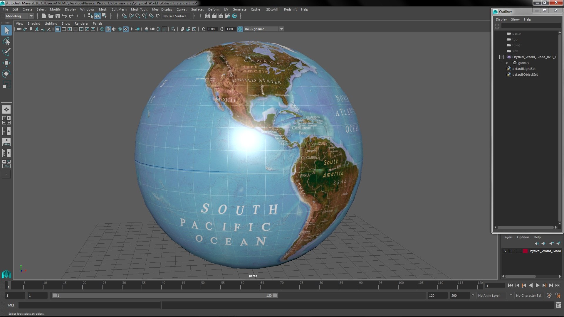 3D Physical World Globe Model - TurboSquid 1879496