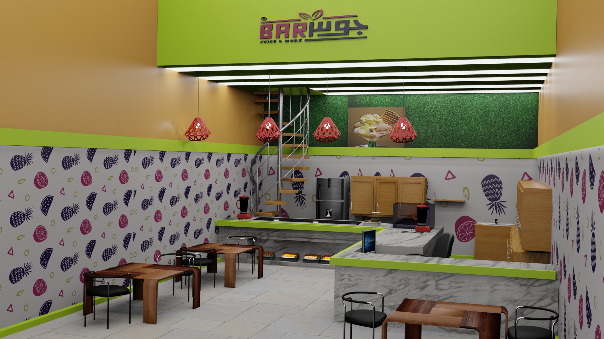 3D Model Juice Bar - TurboSquid 1392288