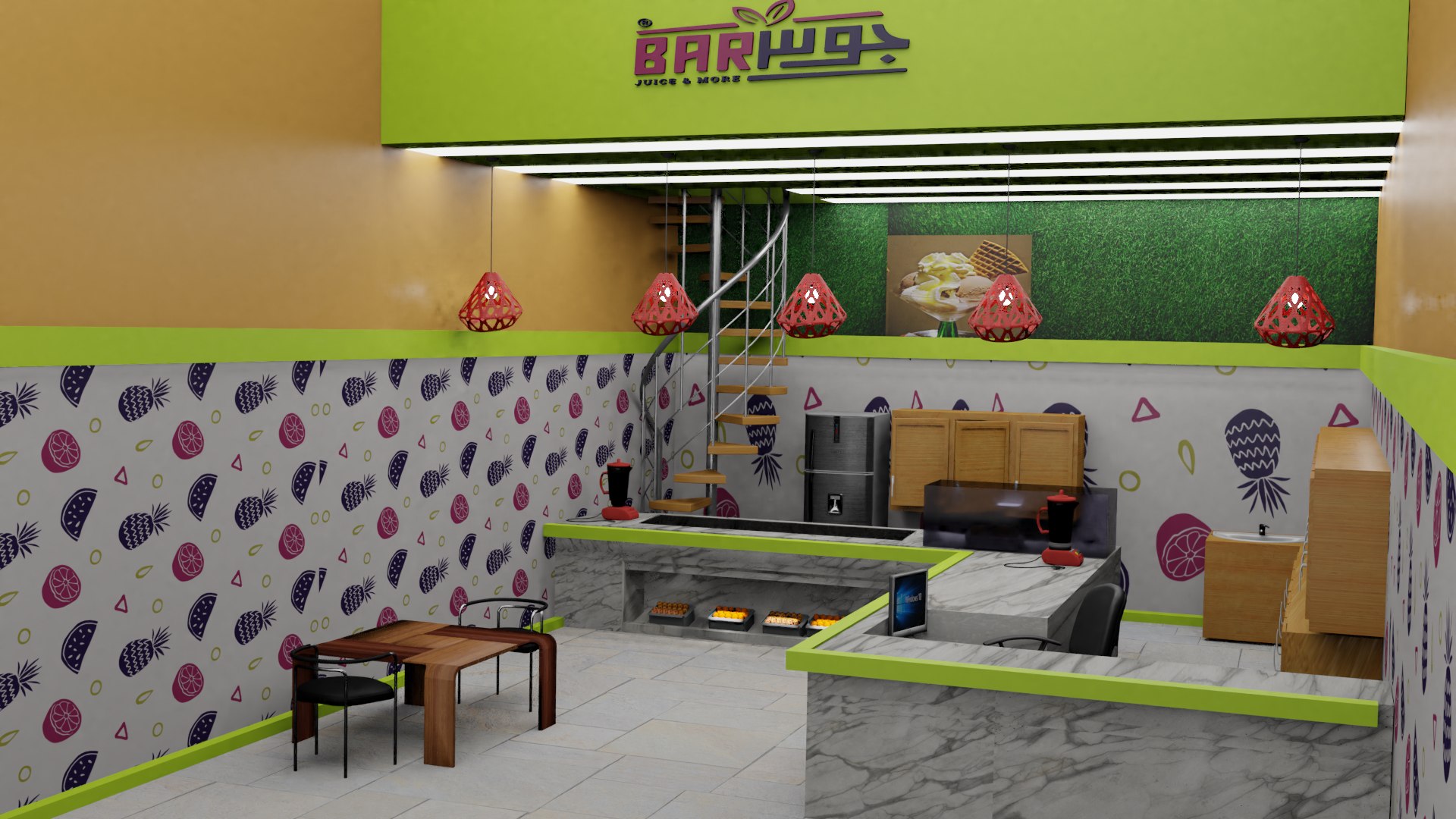 3D Model Juice Bar - TurboSquid 1392288