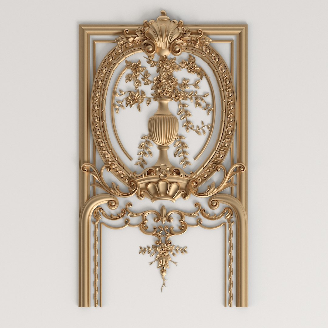 3D Carved Classic Panel Cnc Model - TurboSquid 1577247