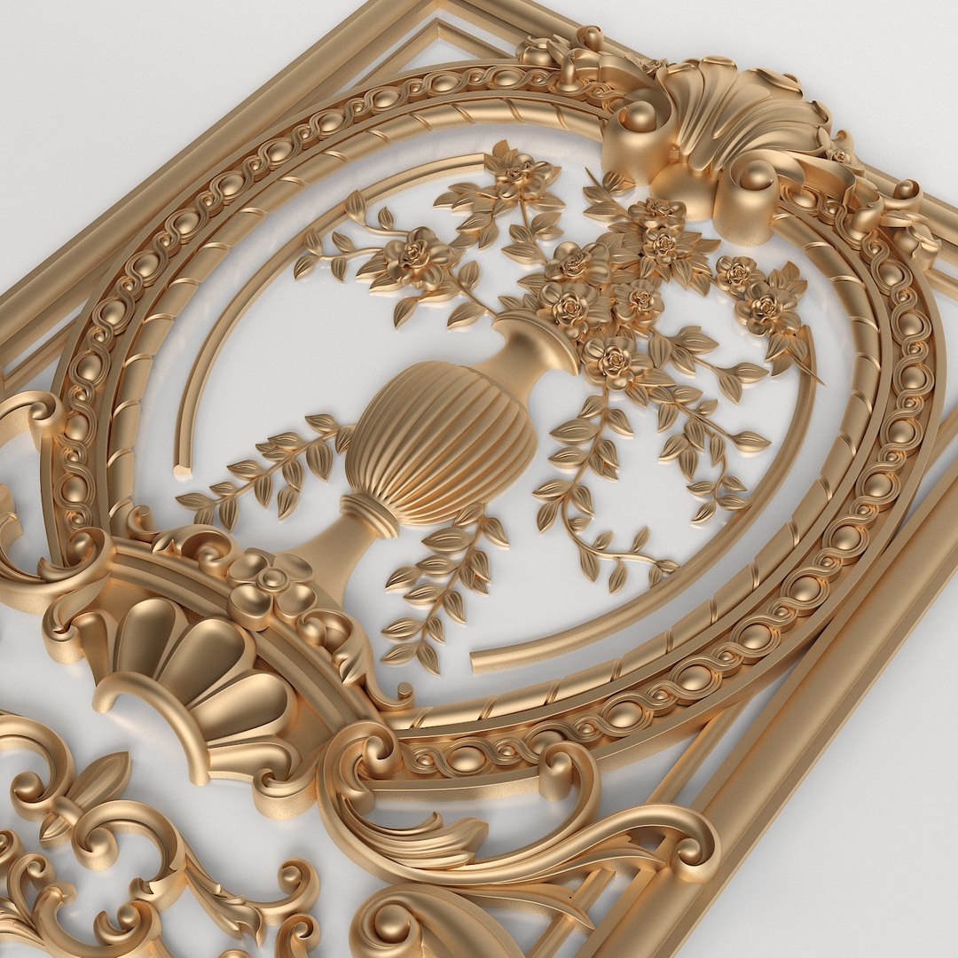 3D Carved Classic Panel Cnc Model - TurboSquid 1577247