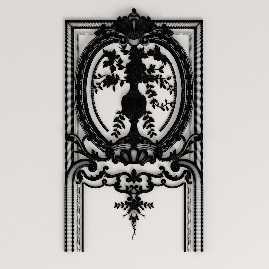 3D Carved Classic Panel Cnc Model - TurboSquid 1577247