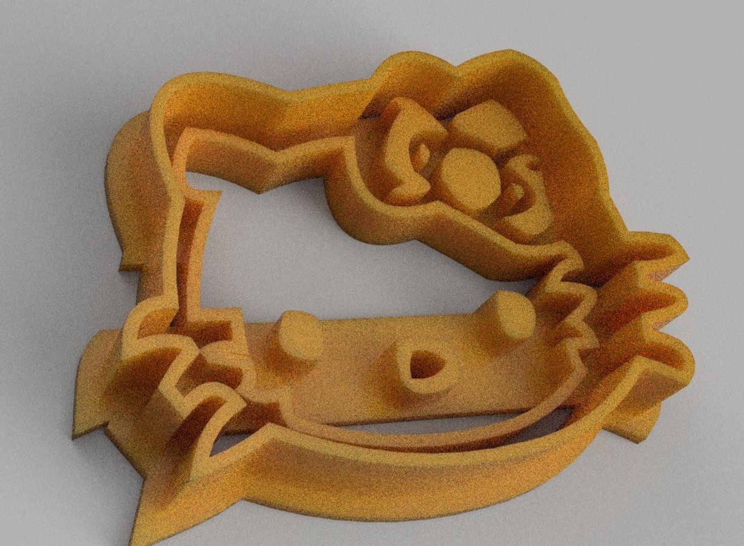 3D HELLO KITTY COOKIE CUTTER - TurboSquid 2224293