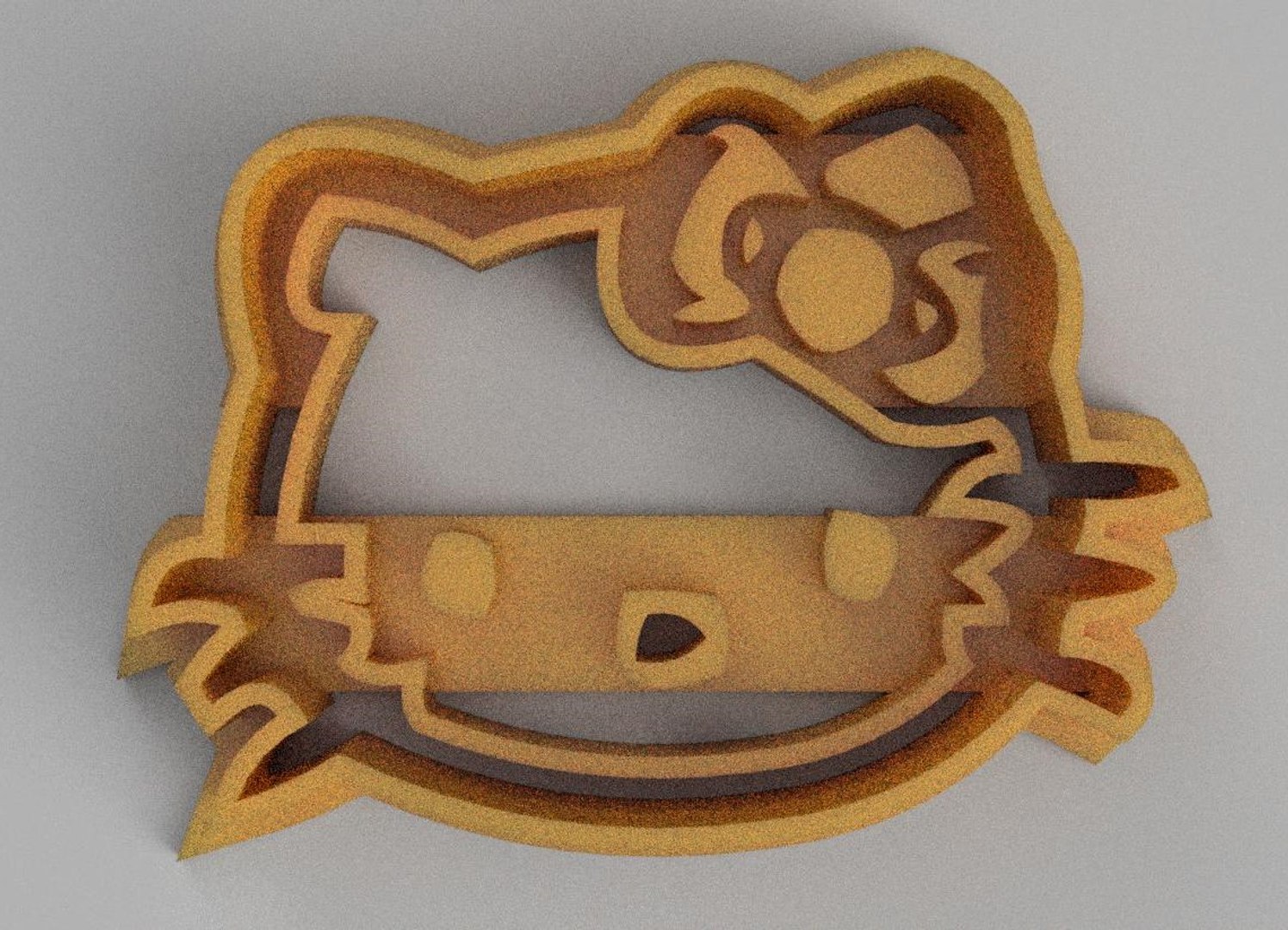 3D HELLO KITTY COOKIE CUTTER - TurboSquid 2224293