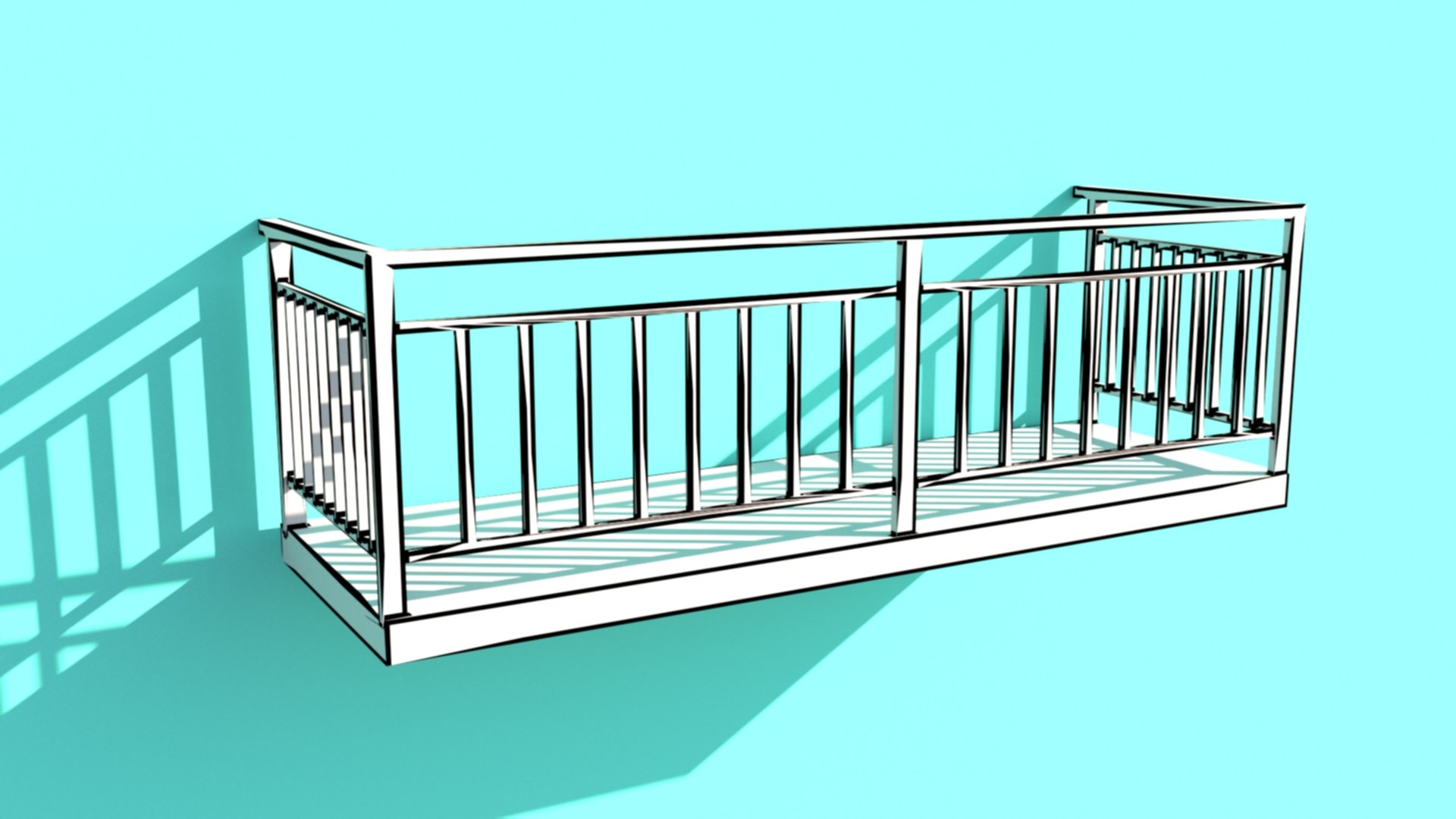 Balcony 3D Model - TurboSquid 1871655
