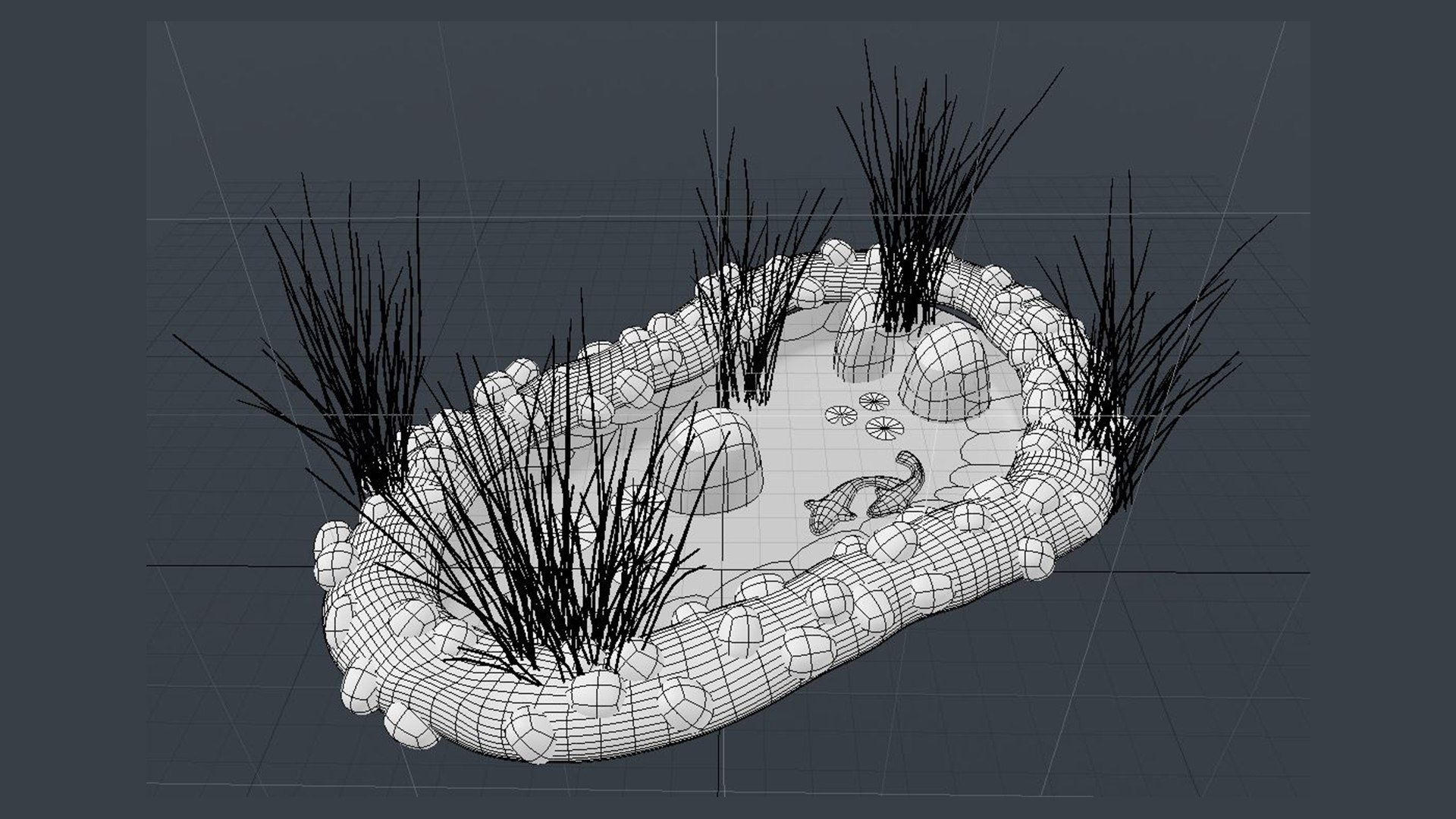3D Model Water Garden Coy Pond - TurboSquid 1275892