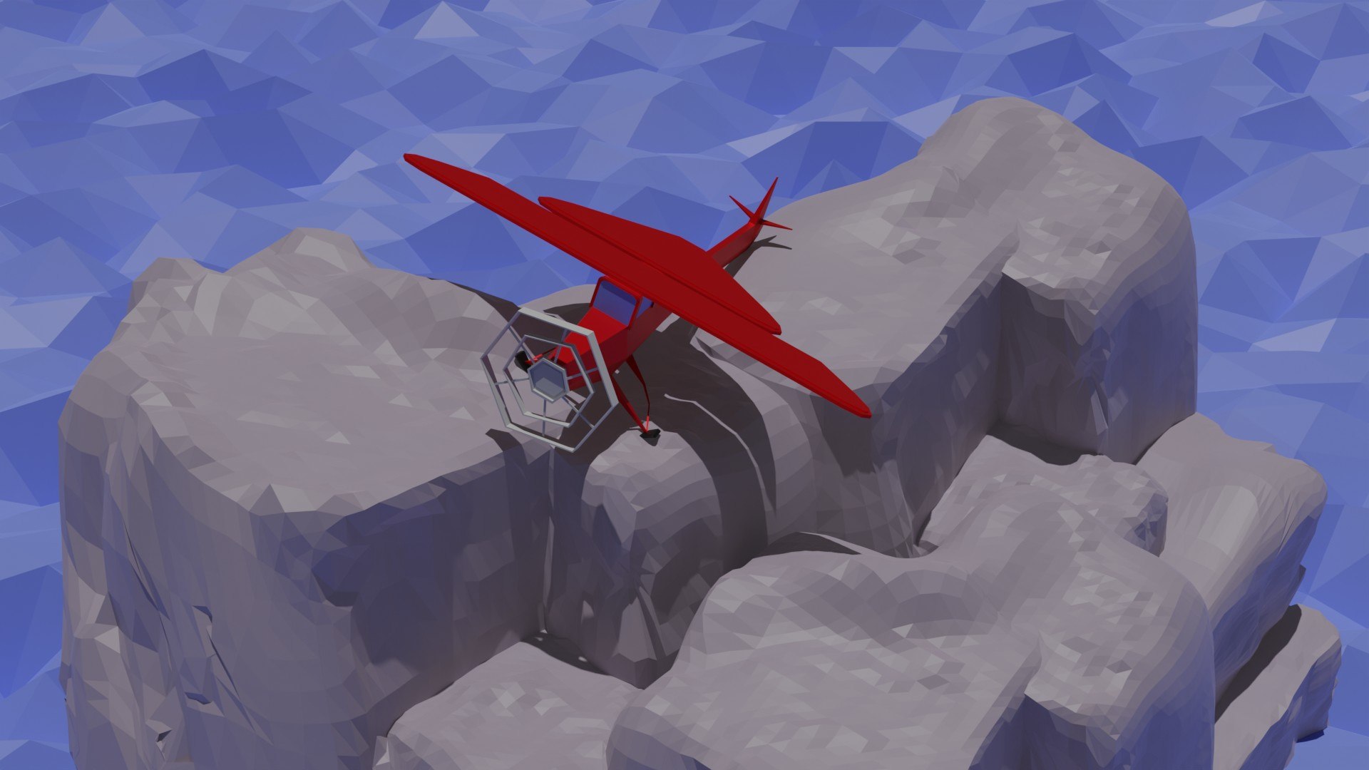 Low Poly Glider 3D Model - TurboSquid 2068069
