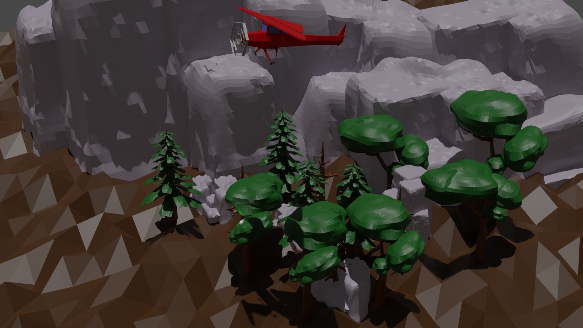 Low Poly Glider 3D Model - TurboSquid 2068069