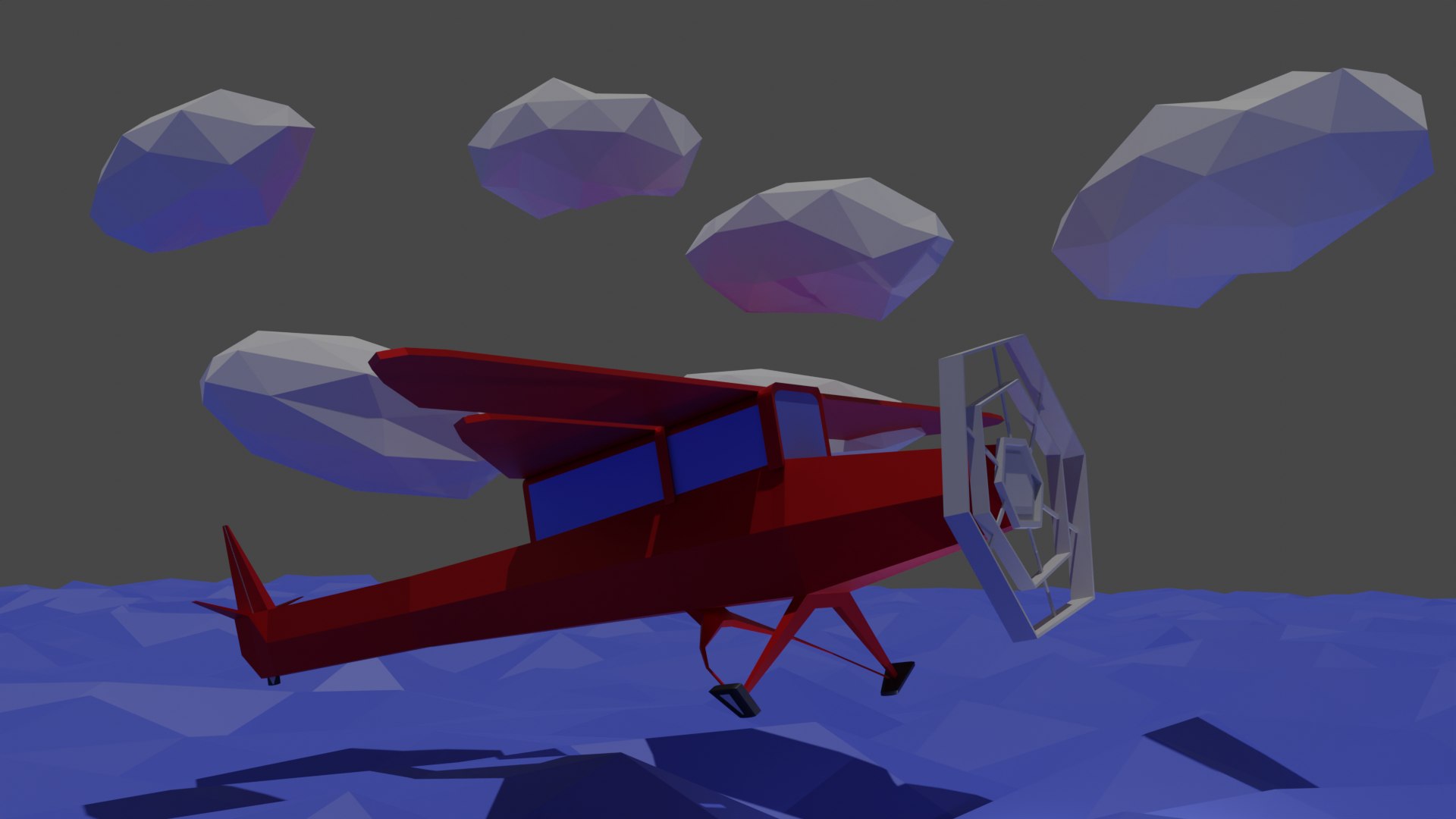 Low Poly Glider 3D Model - TurboSquid 2068069