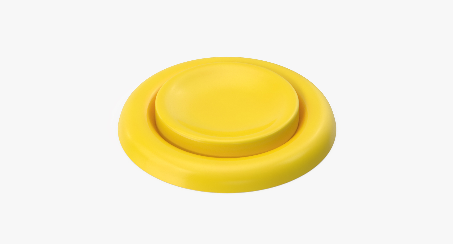 3D Button 04 Yellow Model - TurboSquid 1220812