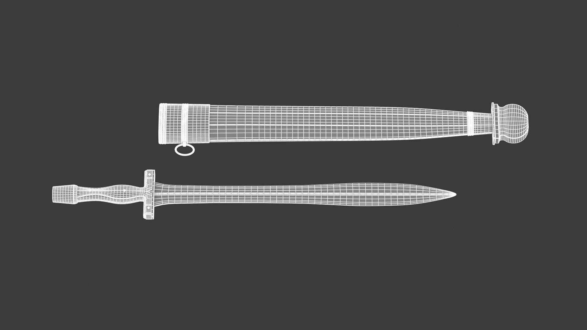 3D Xiphos Sword model - TurboSquid 1813260