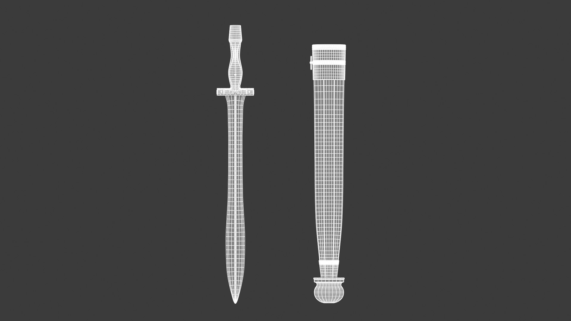 3D Xiphos Sword model - TurboSquid 1813260