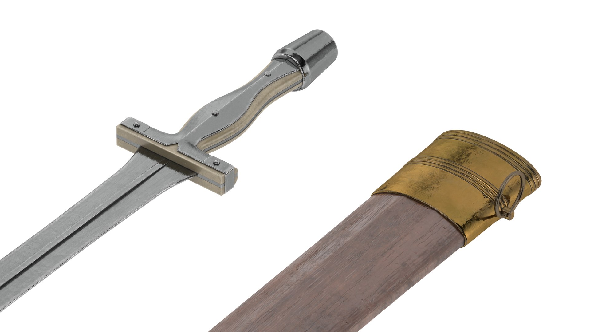 3D Xiphos Sword model - TurboSquid 1813260