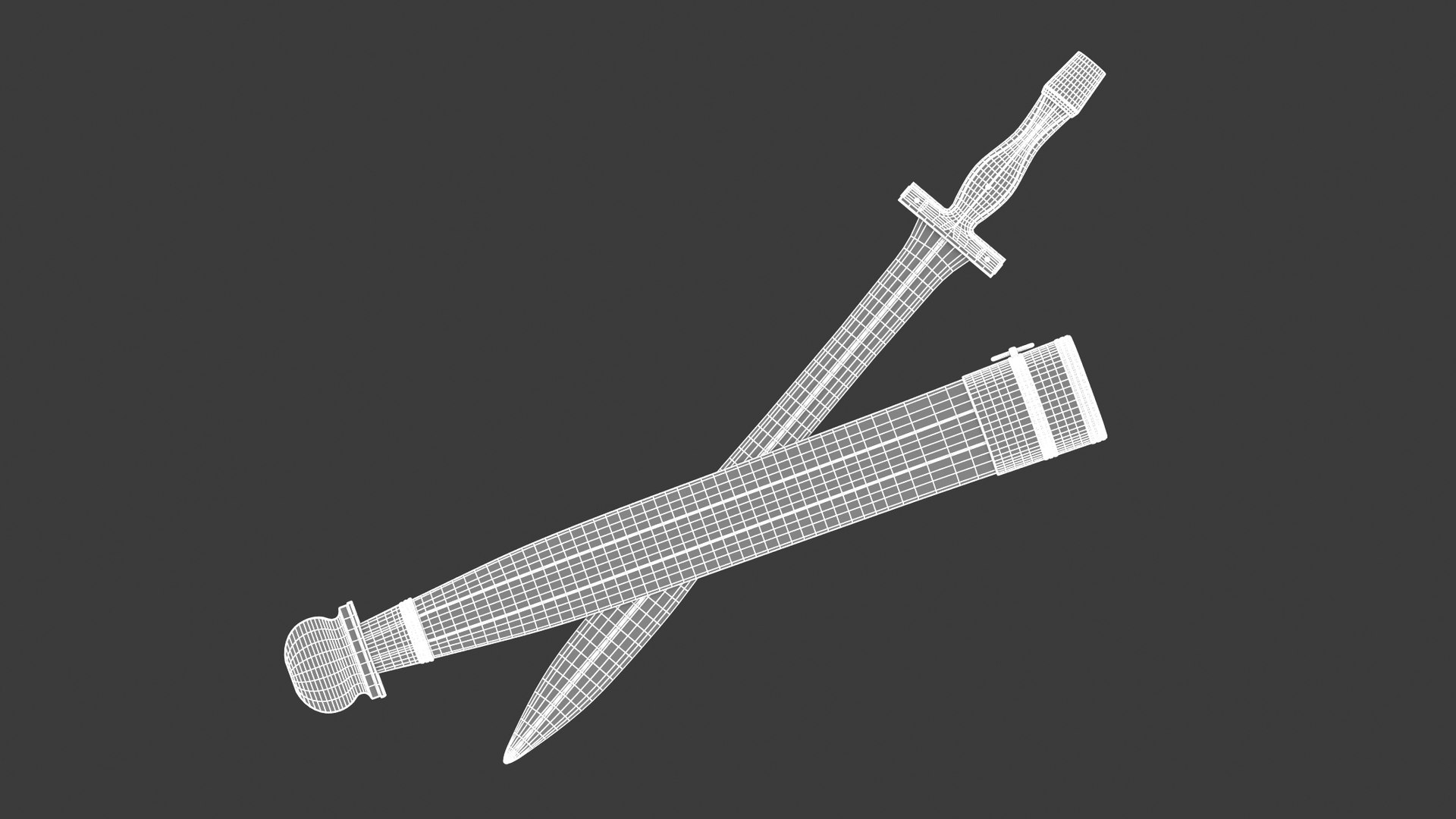 3D Xiphos Sword model - TurboSquid 1813260
