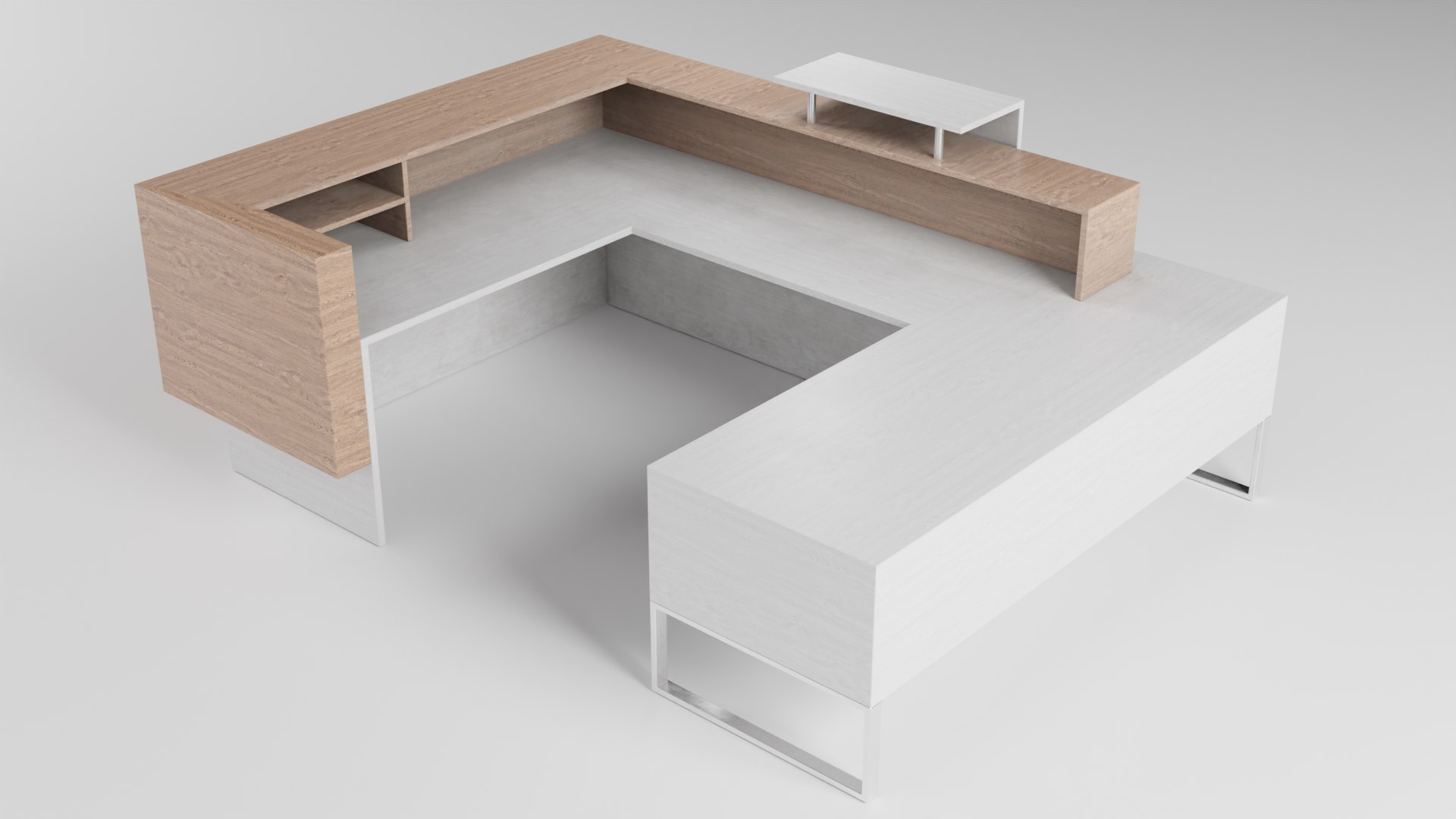 3D Table Desk Furniture - TurboSquid 1647342