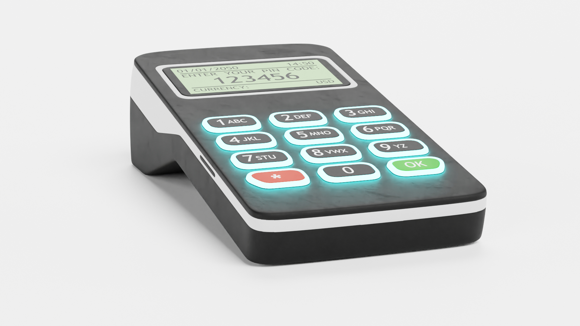 3D Payment Terminal - TurboSquid 2127179