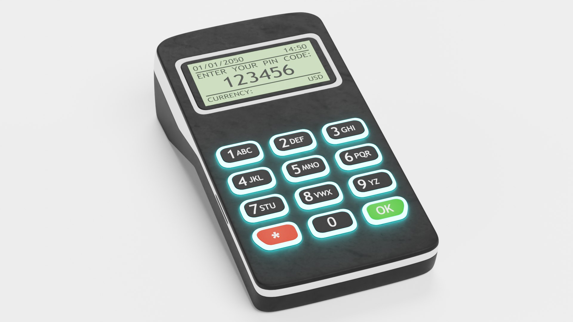 3D Payment Terminal - TurboSquid 2127179