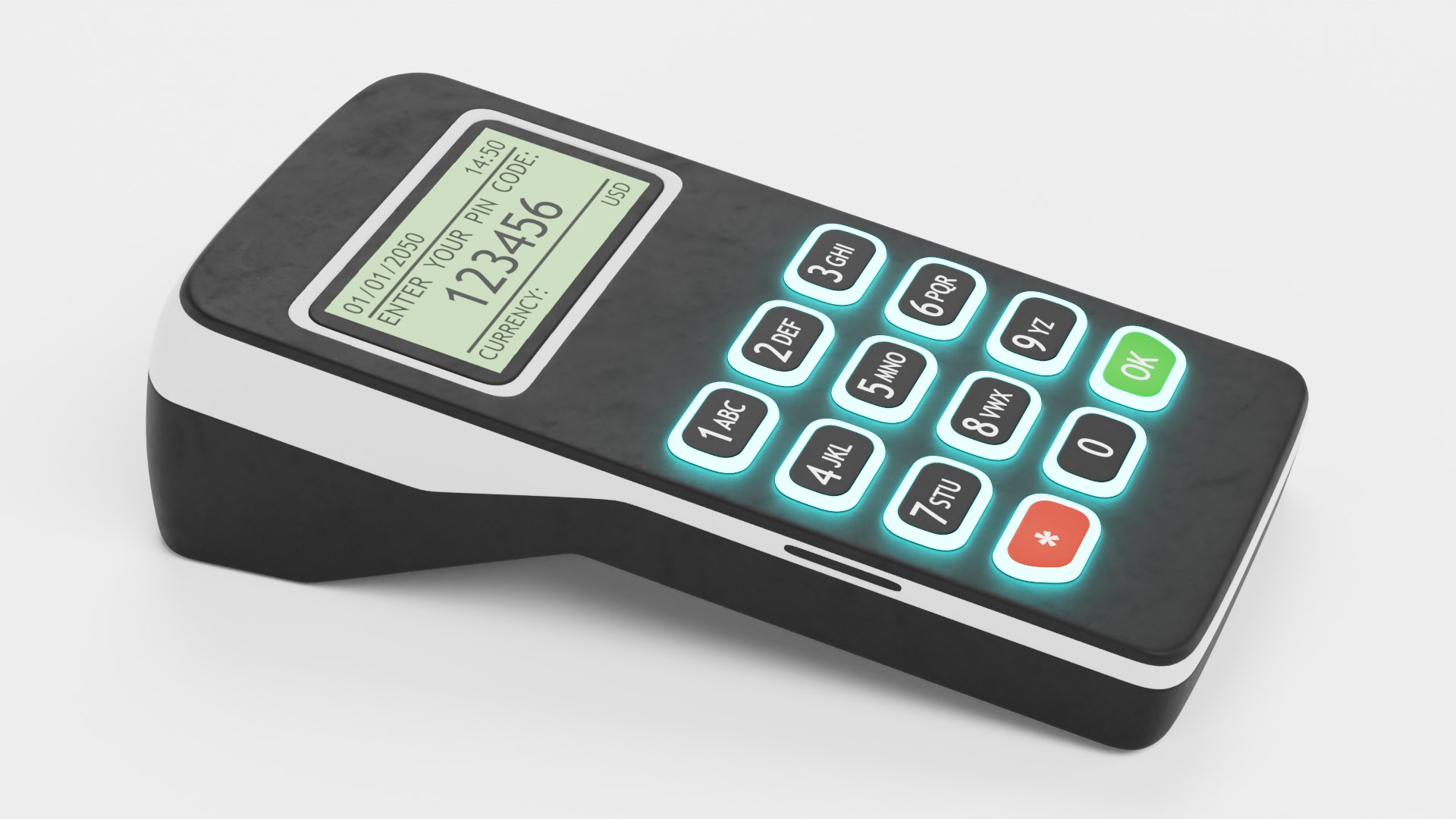 3D Payment Terminal - TurboSquid 2127179