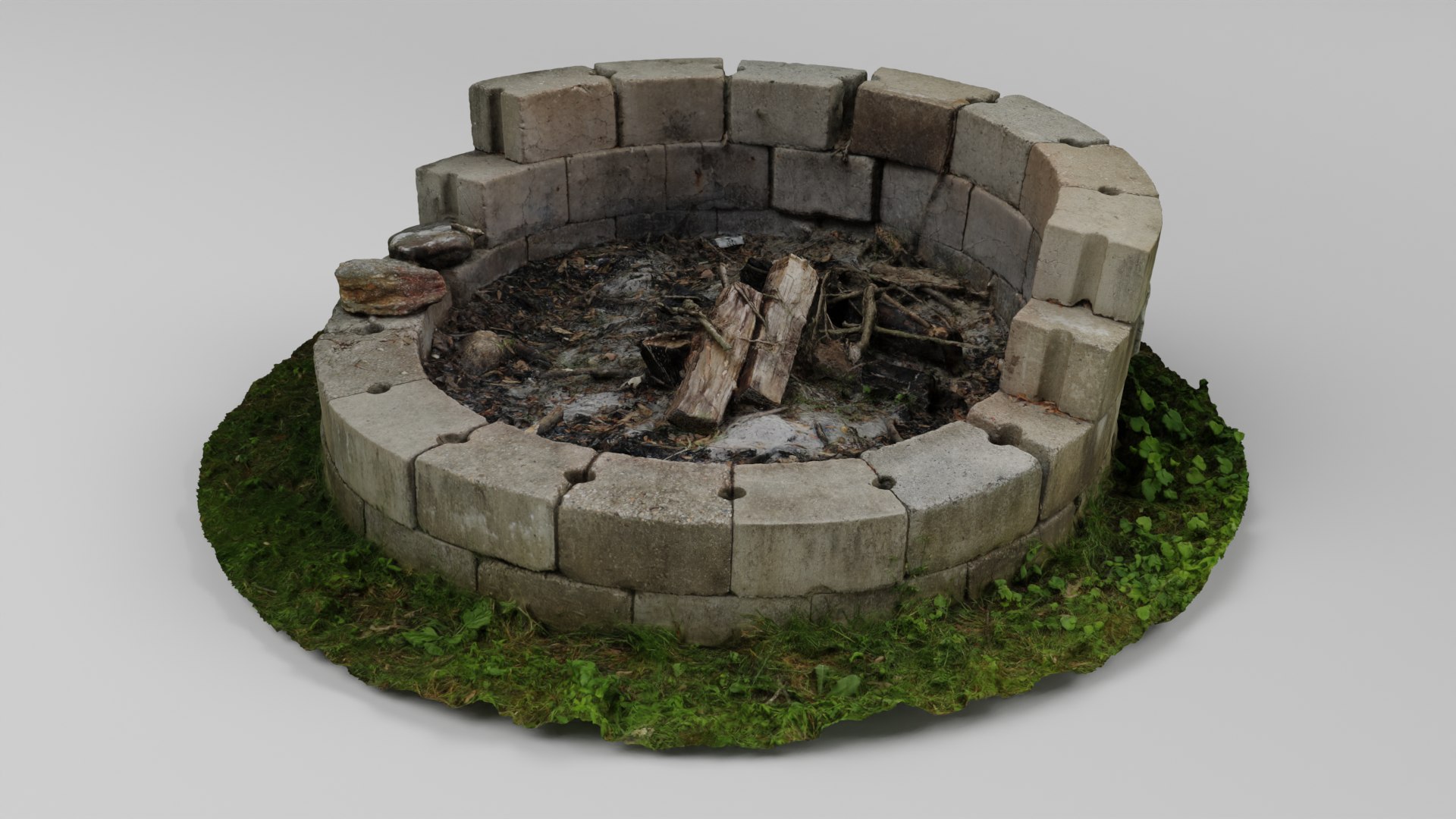 3D Fire Pit Photoscan - TurboSquid 1746824