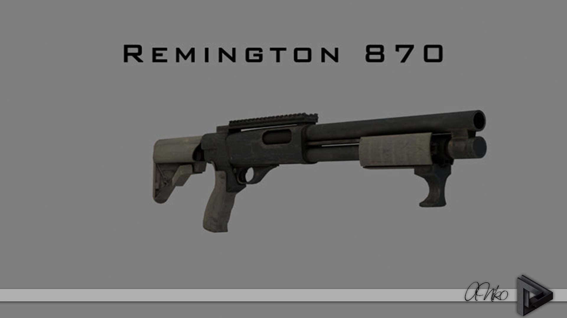 3d American Remington 870