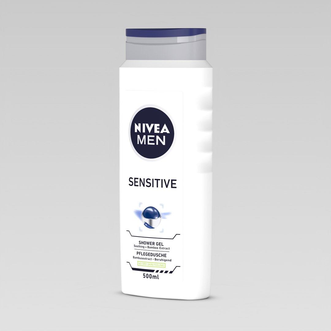 3D Model NIVEA MEN Sensitive 500 Ml - TurboSquid 2028717
