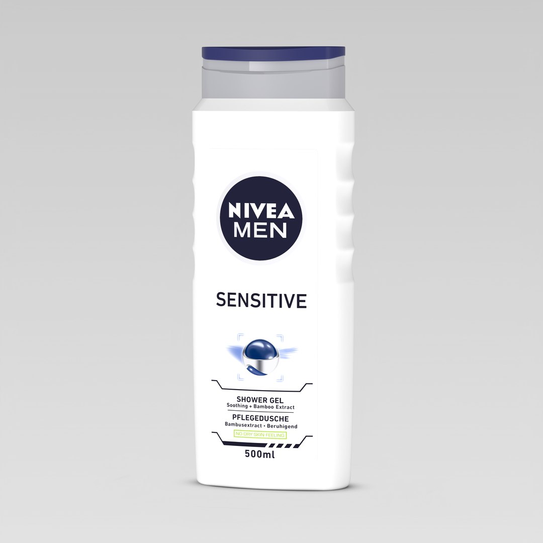 3D Model NIVEA MEN Sensitive 500 Ml - TurboSquid 2028717