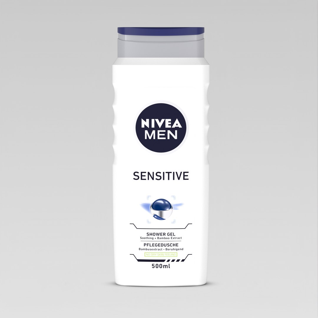 3D Model NIVEA MEN Sensitive 500 Ml - TurboSquid 2028717