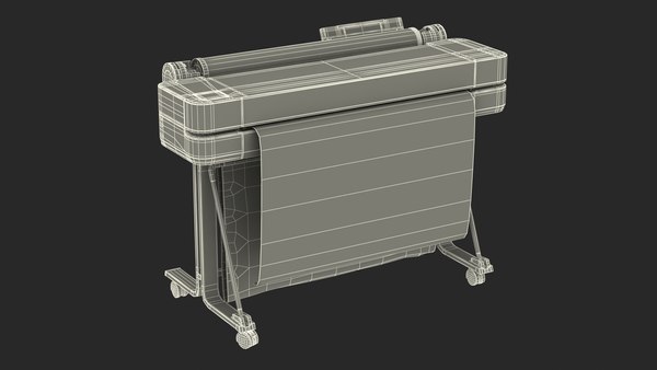 Wireless Plotter Printer Closed 3D - TurboSquid 1905346