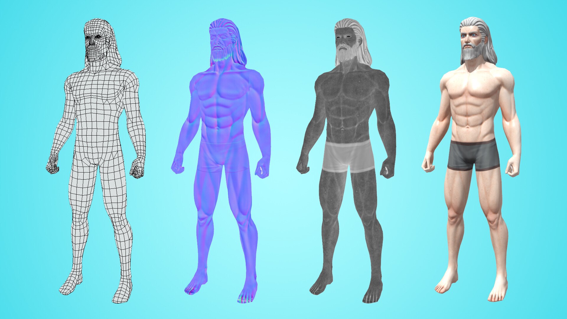 3D Frey - Male Base Mesh - Cartoon Character Model - TurboSquid 2081774