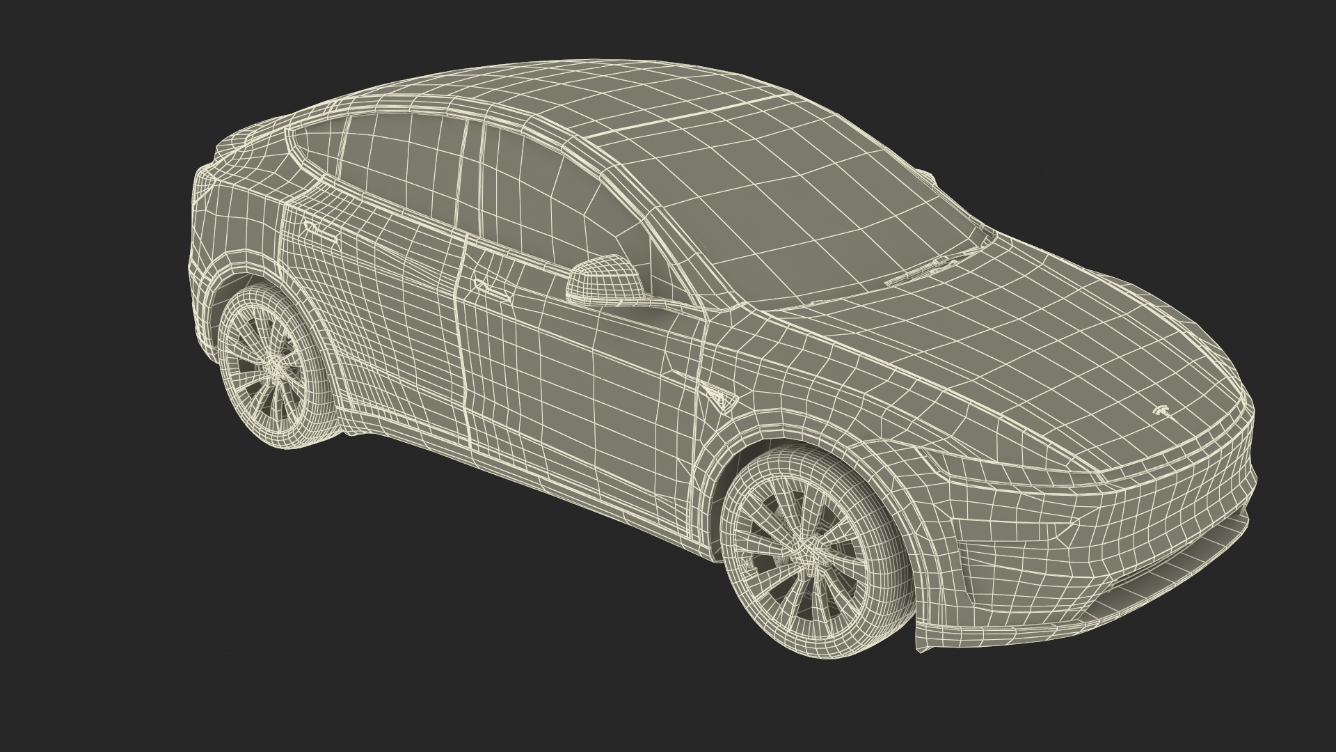 3D White 2025 Tesla Model Y Juniper Simplified - TurboSquid 2379324